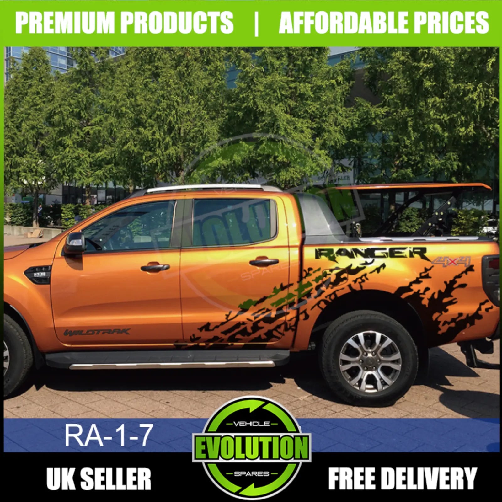 To Fit Ford Ranger 2012-2021 truck decals stickers graphics tyre mud s ...